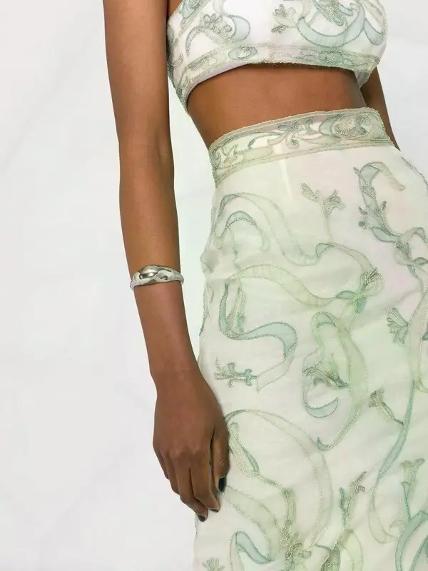 Emilio Pucci Embroidered Organza Skirt