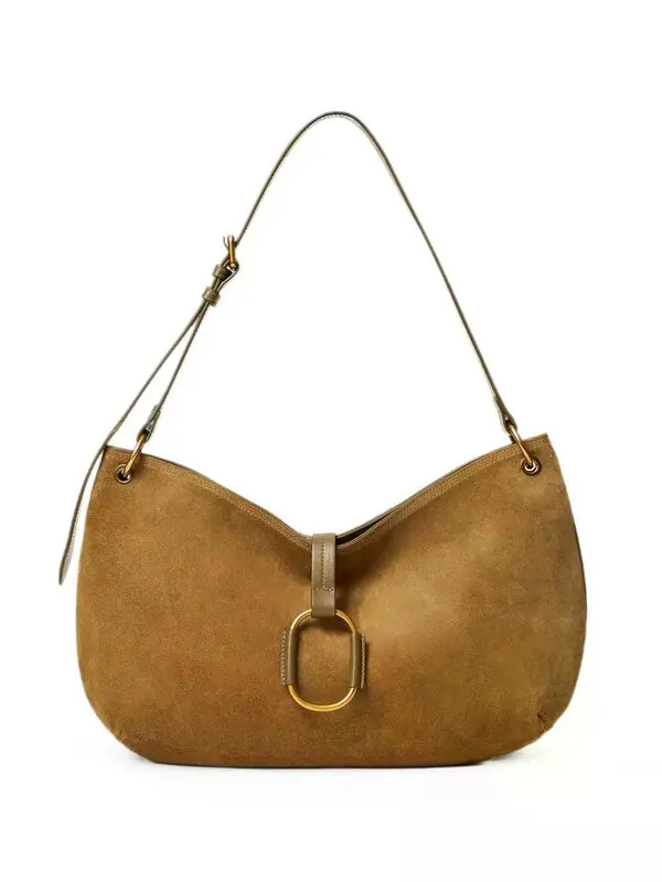 TWINSET Round Suede Shoulder Bag