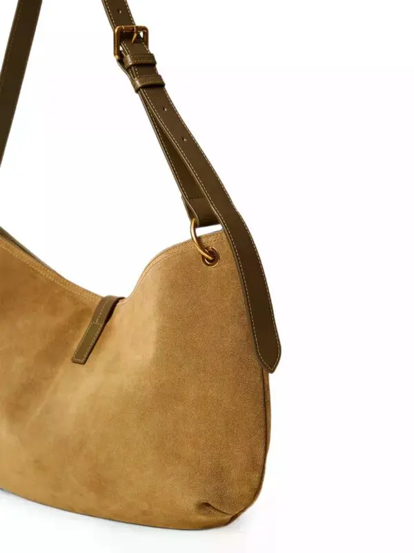 TWINSET Round Suede Shoulder Bag