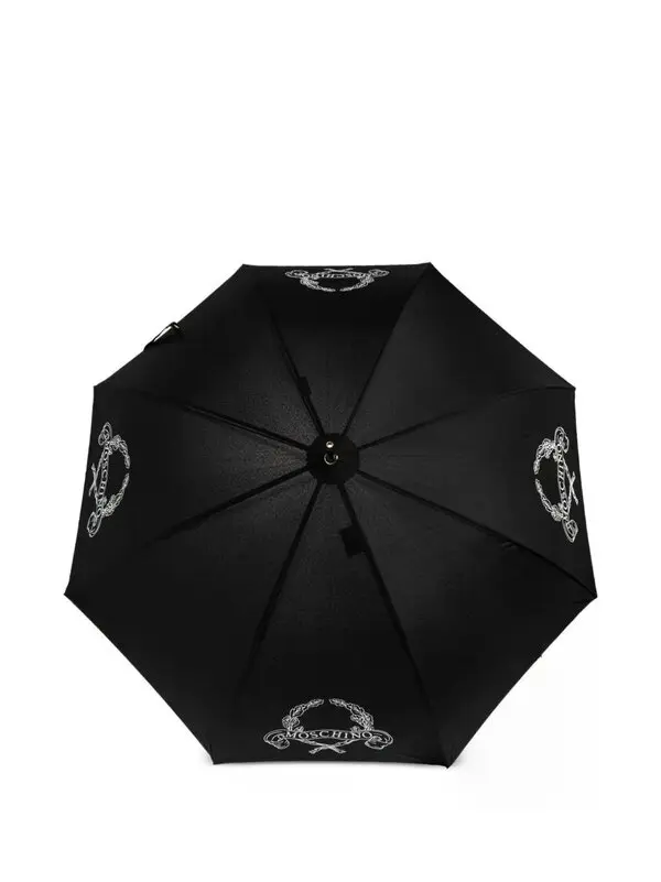 Moschino Logo-print Umbrella - Black