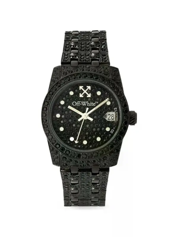 Off-White Discreet Pavé 32mm Watch - Black