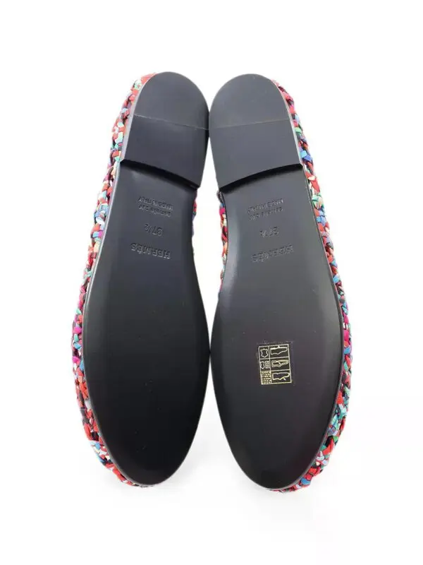 Hermès 2020s Minork Woven Ballet Flats