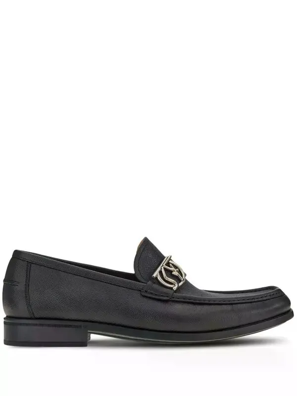 FERRAGAMO Gancini-ornament Moccasins - Black