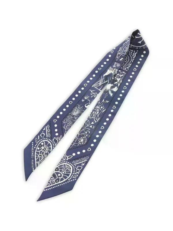 Hermès 2010s Entre Ciel Et Mer Bandana Twilly Scarf