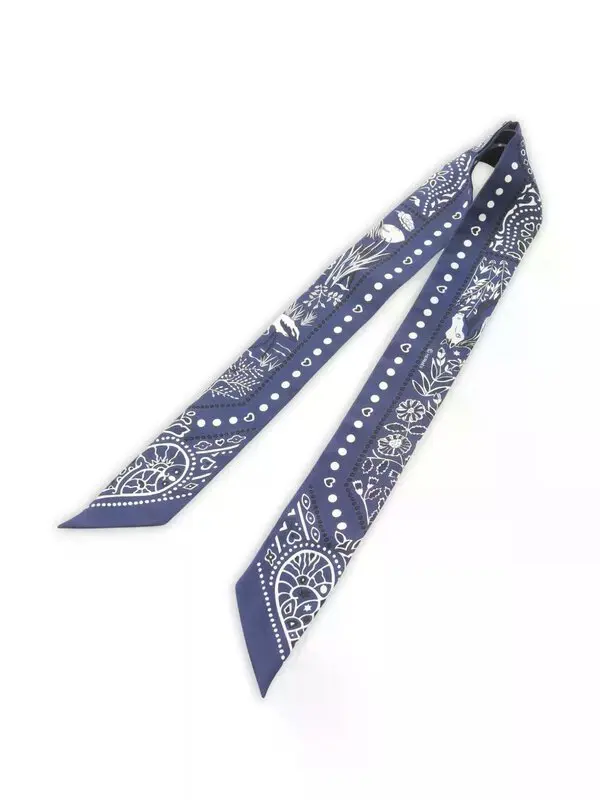 Hermès 2010s Entre Ciel Et Mer Bandana Twilly Scarf
