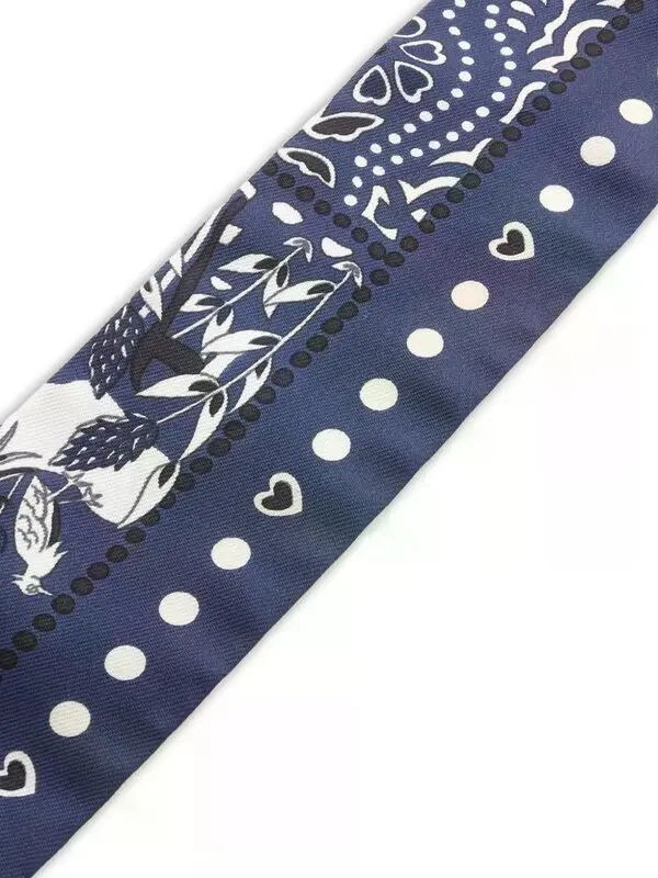 Hermès 2010s Entre Ciel Et Mer Bandana Twilly Scarf