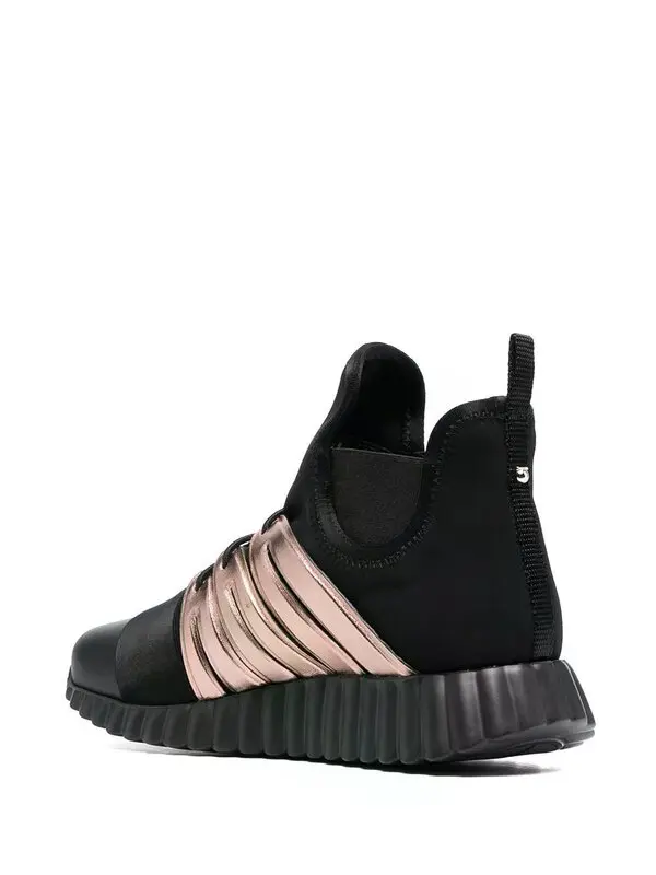FERRAGAMO Wavy Sole High-top Sneakers