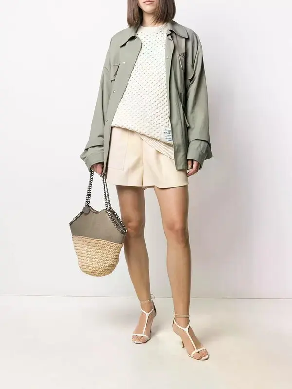 Stella McCartney High-waisted Shorts - Neutrals