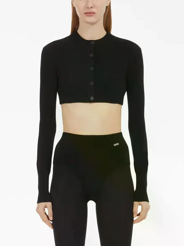 FERRAGAMO Cropped Long-sleeve Cardigan
