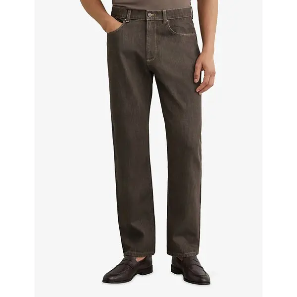 REISS Bishopsgate Straight-fit Denim Jeans
