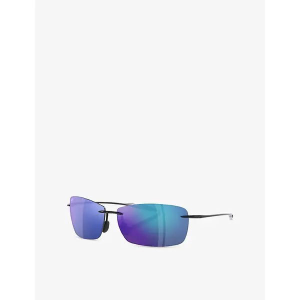 Maui Jim 423 Lighthouse Rectangle Acetate Sunglasses