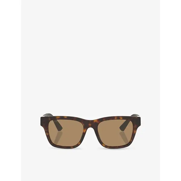 Gucci Gc002761 Square-frame Acetate Sunglasses - Brown