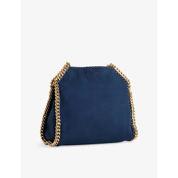 Stella McCartney Falabella Mini Faux-suede Tote Bag - Navy