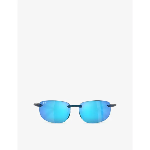Maui Jim Hookipa Ultra Rectangle Nylon Sunglasses - Blue
