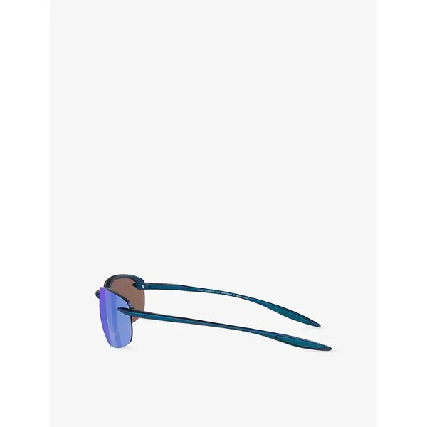 Maui Jim Hookipa Ultra Rectangle Nylon Sunglasses - Blue