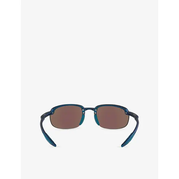 Maui Jim Hookipa Ultra Rectangle Nylon Sunglasses - Blue
