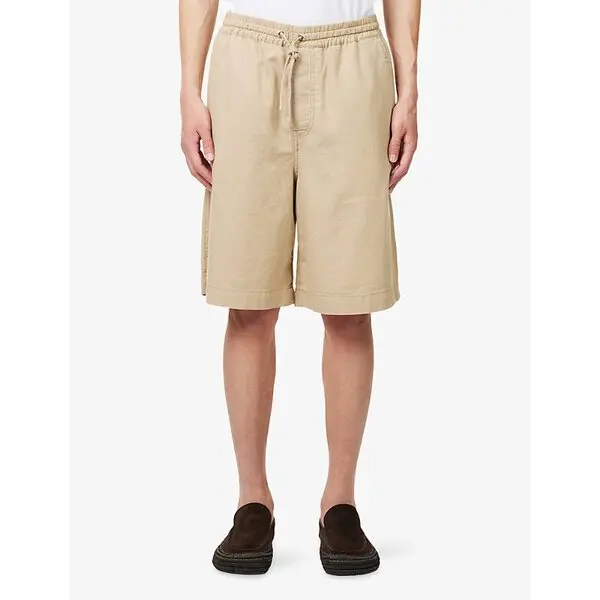 Loewe Anagram-embroidered Cotton Shorts