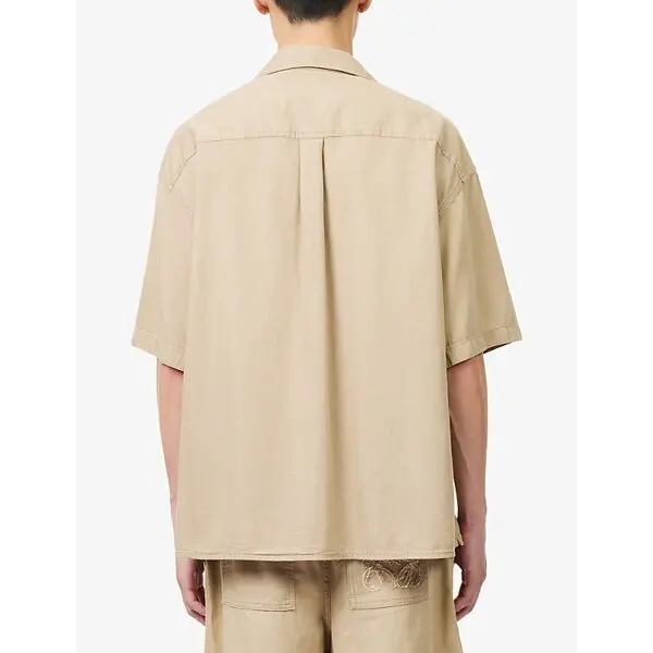 Loewe Anagram-embroidered Denim Chambray Shirt