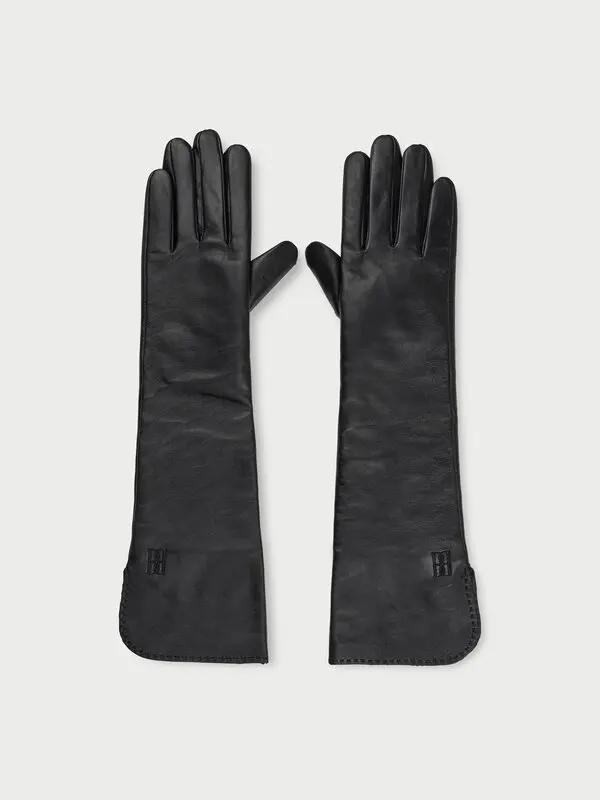 BY MALENE BIRGER Gemilo Leather Gloves - Black