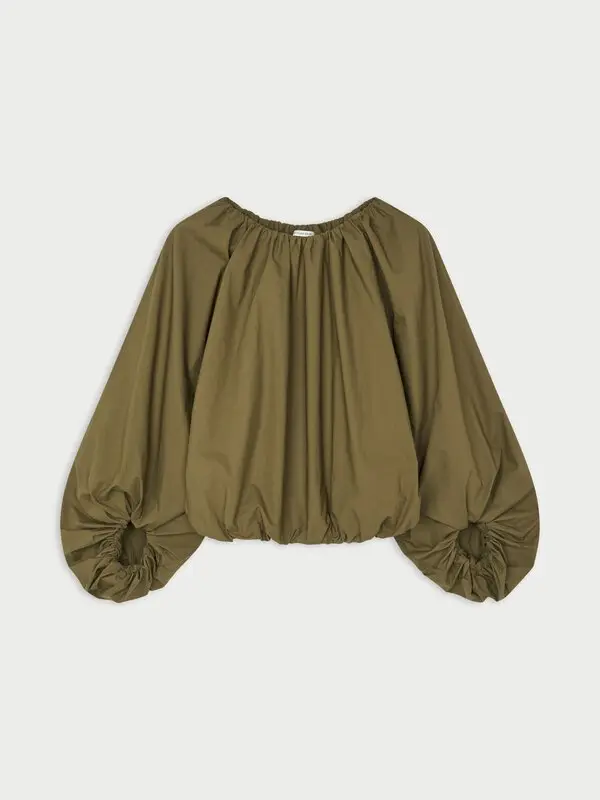 BY MALENE BIRGER Semara Organic Cotton Blouse - Hunt