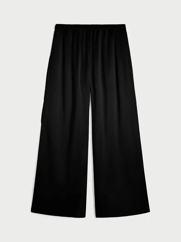 BY MALENE BIRGER Louis Wide-leg Trousers - Black