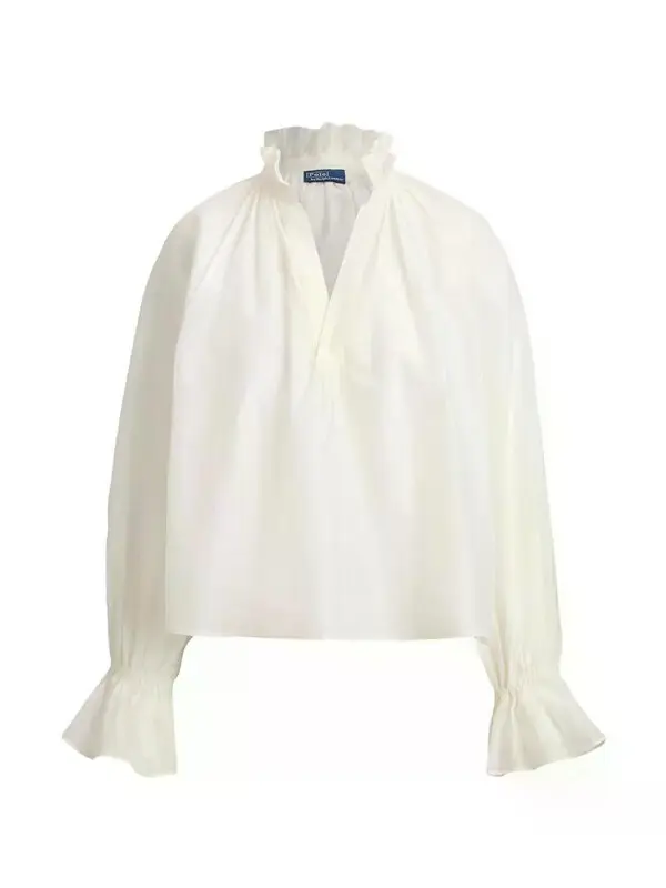 Polo Ralph Lauren Ruffled Split-placket Blouse