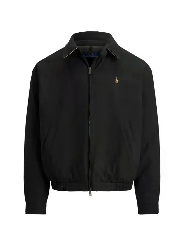Polo Ralph Lauren Embroidered-logo Shirt Jacket - Black