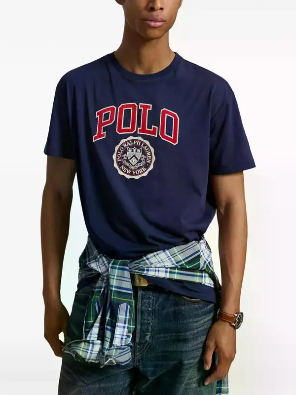 Polo Ralph Lauren Logo-print Flocked T-shirt