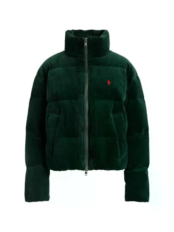Polo Ralph Lauren Corduroy Puffer Coat - Green