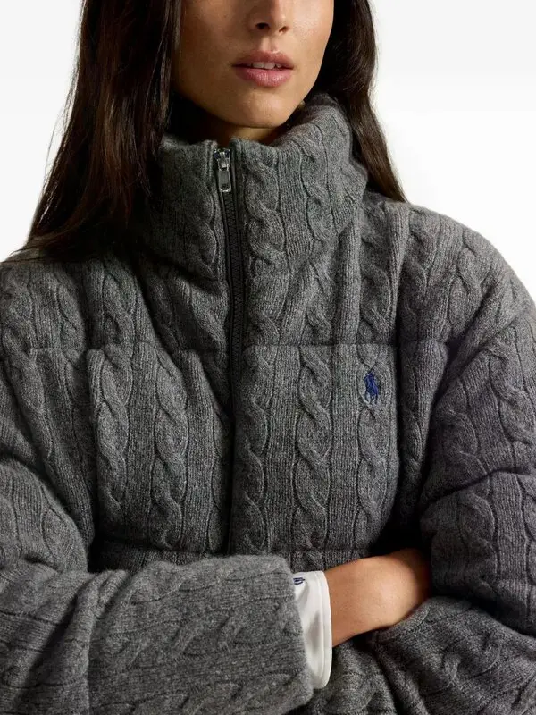 Polo Ralph Lauren Cable-knit Quilted Jacket