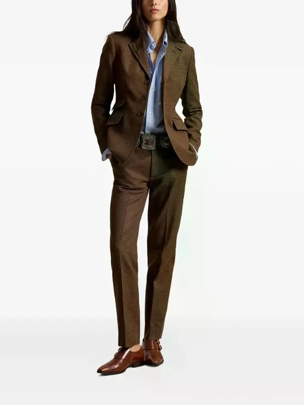 Polo Ralph Lauren Houndstooth-pattern Slim-fit Trousers