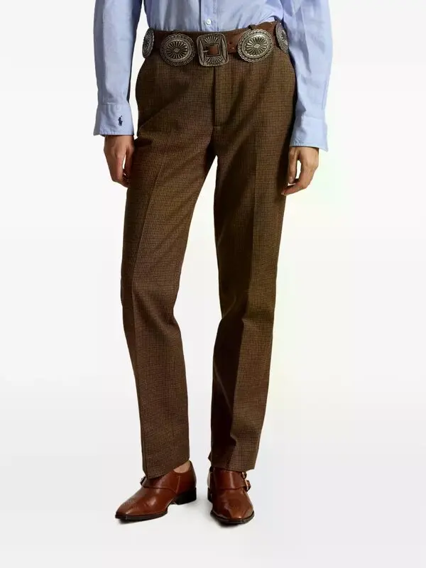 Polo Ralph Lauren Houndstooth-pattern Slim-fit Trousers