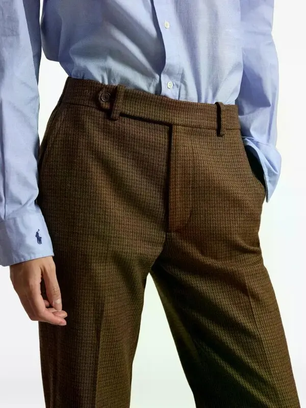 Polo Ralph Lauren Houndstooth-pattern Slim-fit Trousers