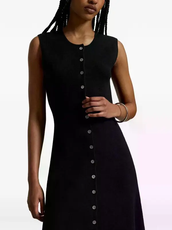 Polo Ralph Lauren Sleeveless Buttoned Midi Dress