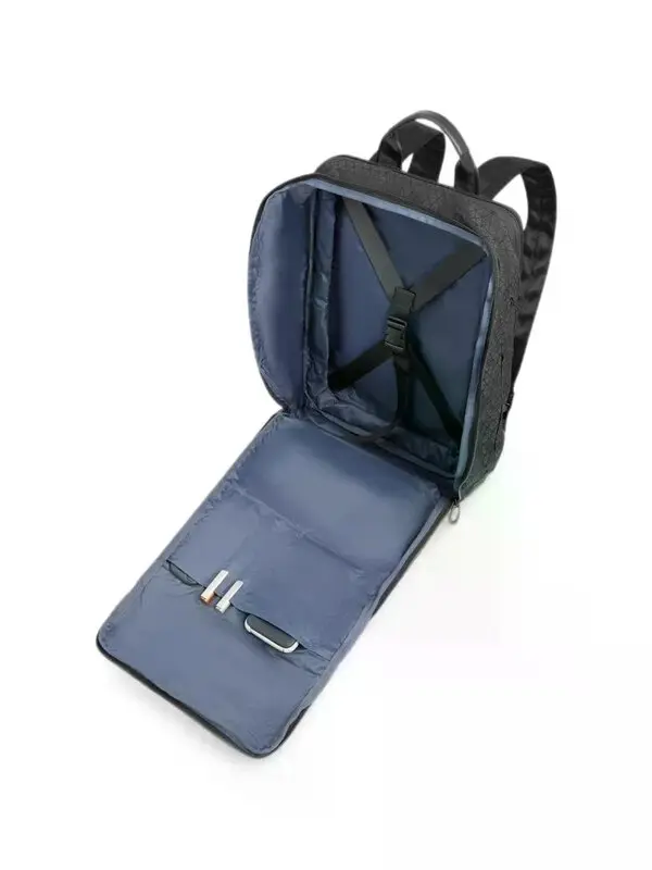 PIQUADRO Foldable Expandable Backpack - Black