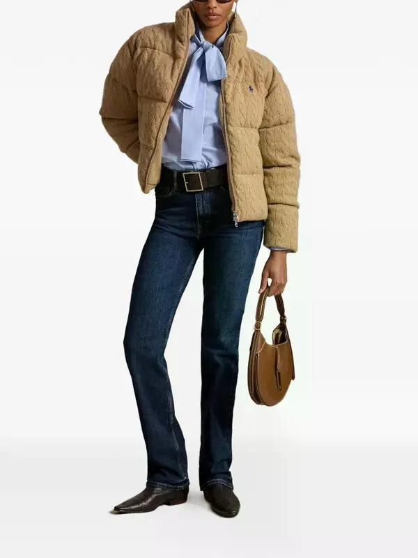 Polo Ralph Lauren Cable-knit Quilted Jacket