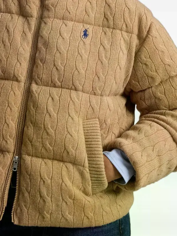 Polo Ralph Lauren Cable-knit Quilted Jacket