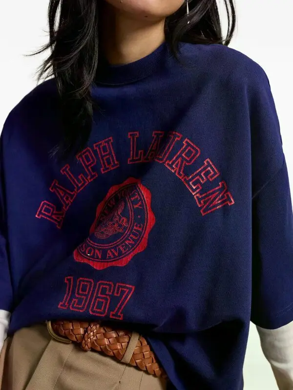 Polo Ralph Lauren Logo Print Drop Shoulder T-shirt