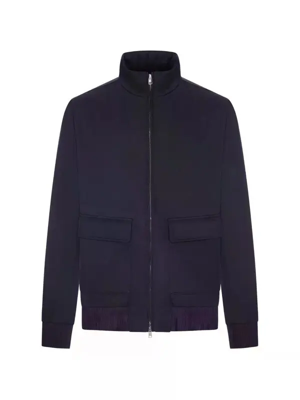Herno High-neck Zip-up Jacket - Blue
