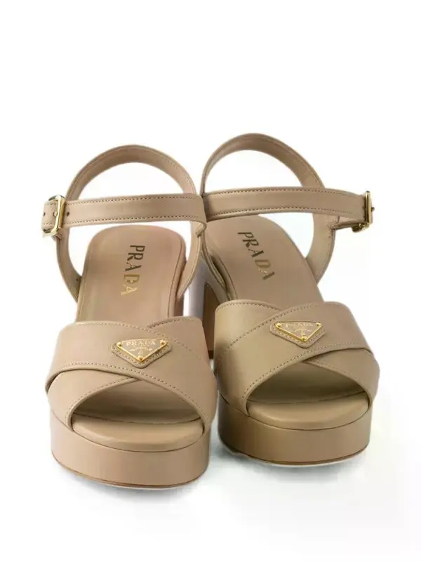 Prada Nappa Leather Platform Sandals