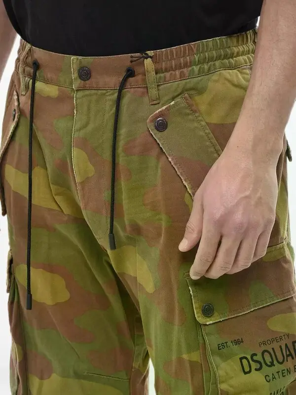 Dsquared2 Camouflage Print Cargo Trousers