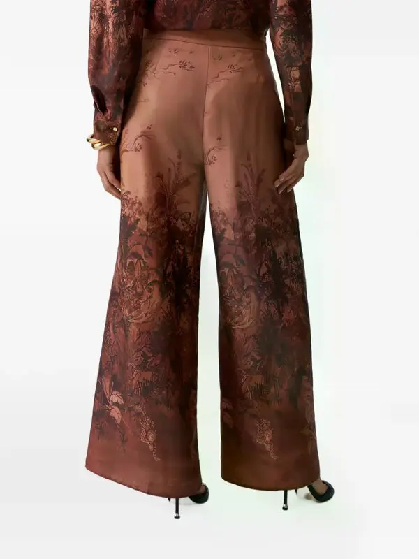 Liu Jo Printed Twill Palazzo Pants