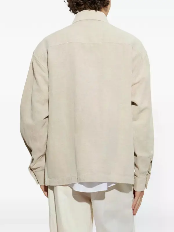 Palm Angels Logo-embroidered Patch-pocket Shirt