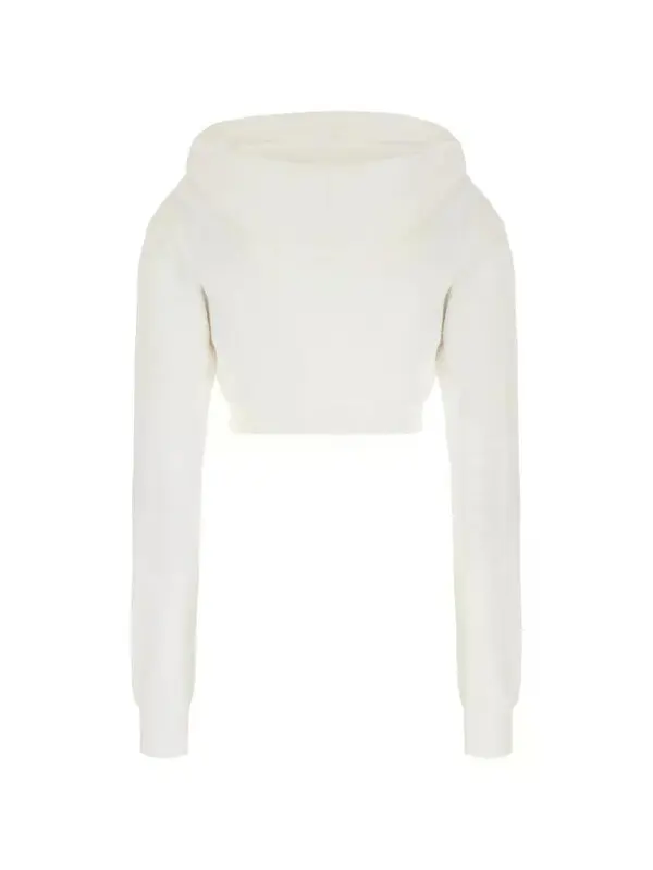 Balenciaga Cropped Zip-up Hoodie