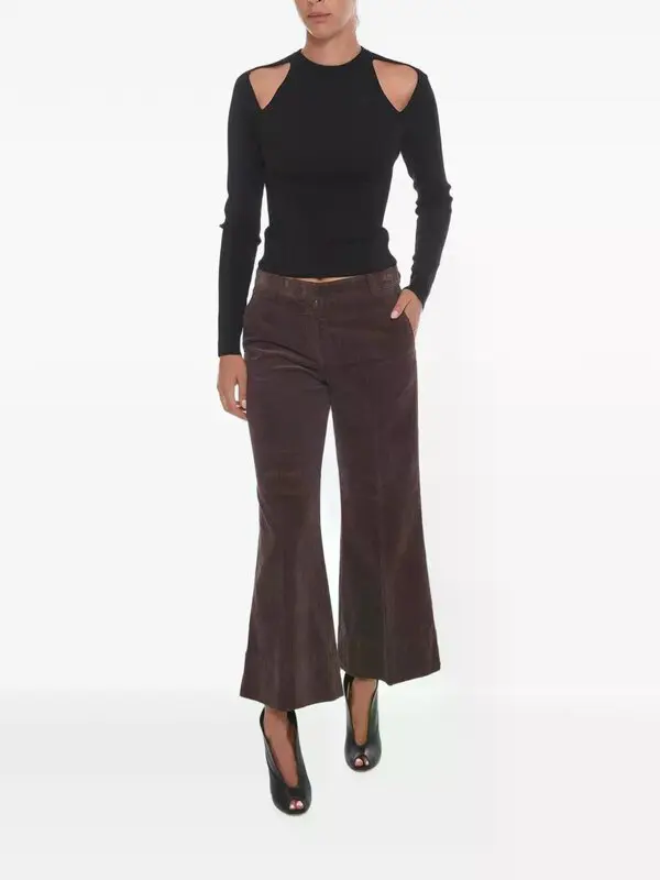 QL2 QUELLEDUE Corduroy Flared Trousers