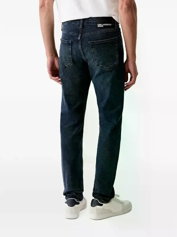 Karl Lagerfeld Logo-patch Straight-leg Jeans