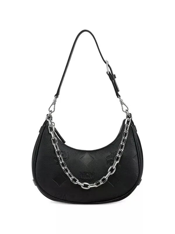 Mcm Small Chain-link Shoulder Bag - Black