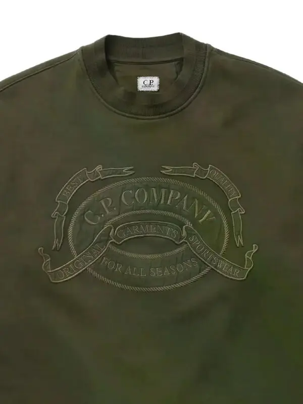 C.P. COMPANY Embroidered-logo Sweater