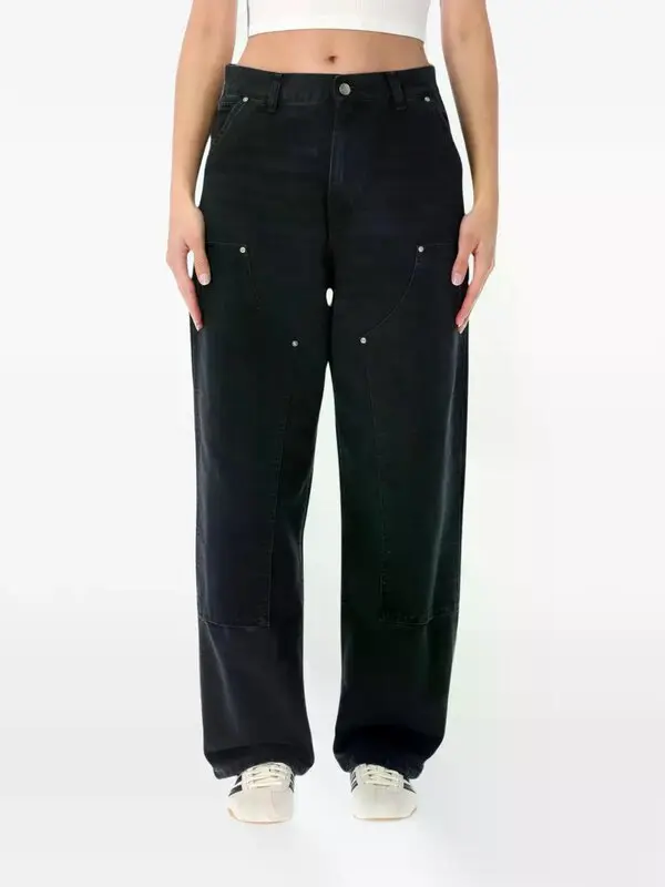 Carhartt Work In Progress Double-knee Canvas Trousers - Black