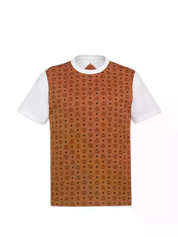 Mcm Visetos-print Panelled T-shirt